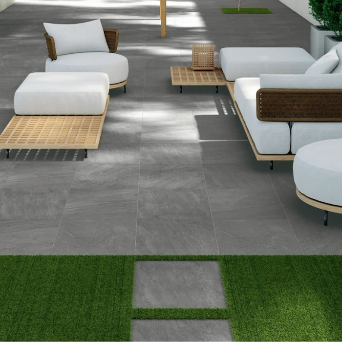 Dalle Terrasse Sur Plot BASALT 60x60